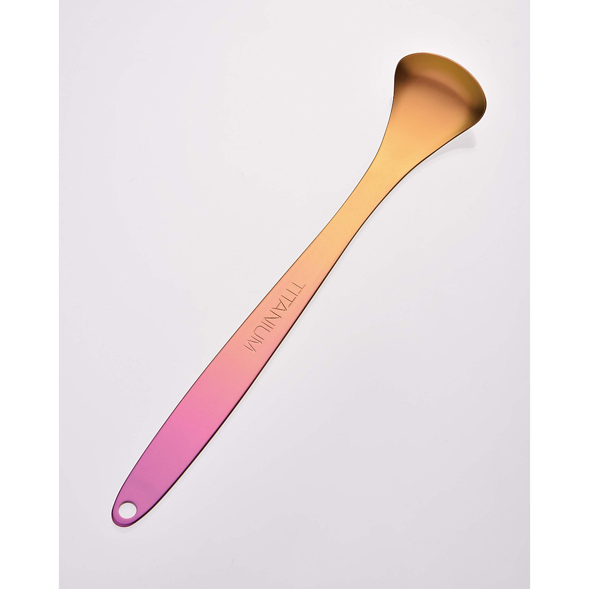 TE to TE KT-31 Pure Titanium Japanese Tongue Cleaner, Moss & Premium II, Matte Peach, Total Length 5.9 inches (150 mm) (Matte Peach)