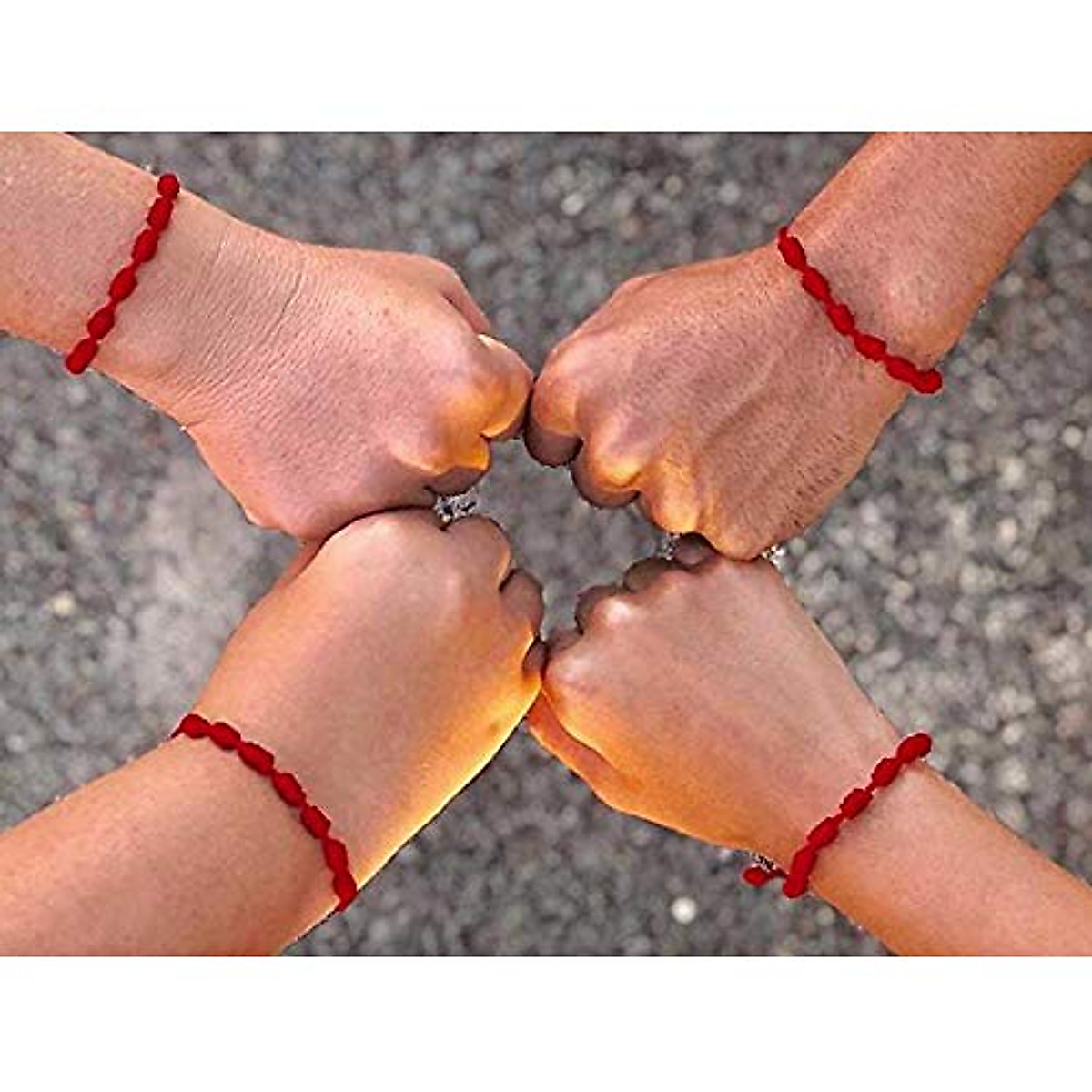kelistom Handmade 7 Knots Red String Bracelet for Protection, Evil Eye and Good Luck, Amulet for Success and Prosperity, Friendship Bracelets for Women Men Teens