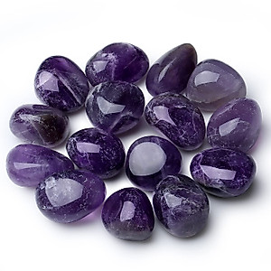 MAIBAOTA Amethyst Crystal Rock Natural Healing Crystals Bulk Polished Tumbled Crystals Stones Rocks Energy Balance Crystal Gemstones Vase Filler Decorative Stones Reiki Witch Quartz Crstal