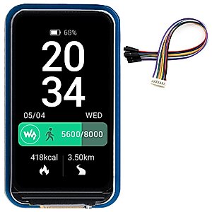 waveshare 1.47inch Round LCD Display Module for Arduin/Raspberry Pi/STM32, IPS Screen Monitor 172x320 Resolution,SPI Interface 262K RGB Colors, Clear and Colorful Displaying Effect