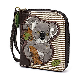 Chala Group Handbags Koala Zip-Around Wallet - Wristlet, Brown