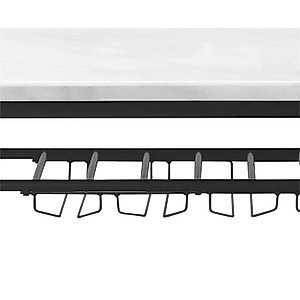 Acme Furniture Mera Kitchen Island, White Cultured Stone & Gray Finish