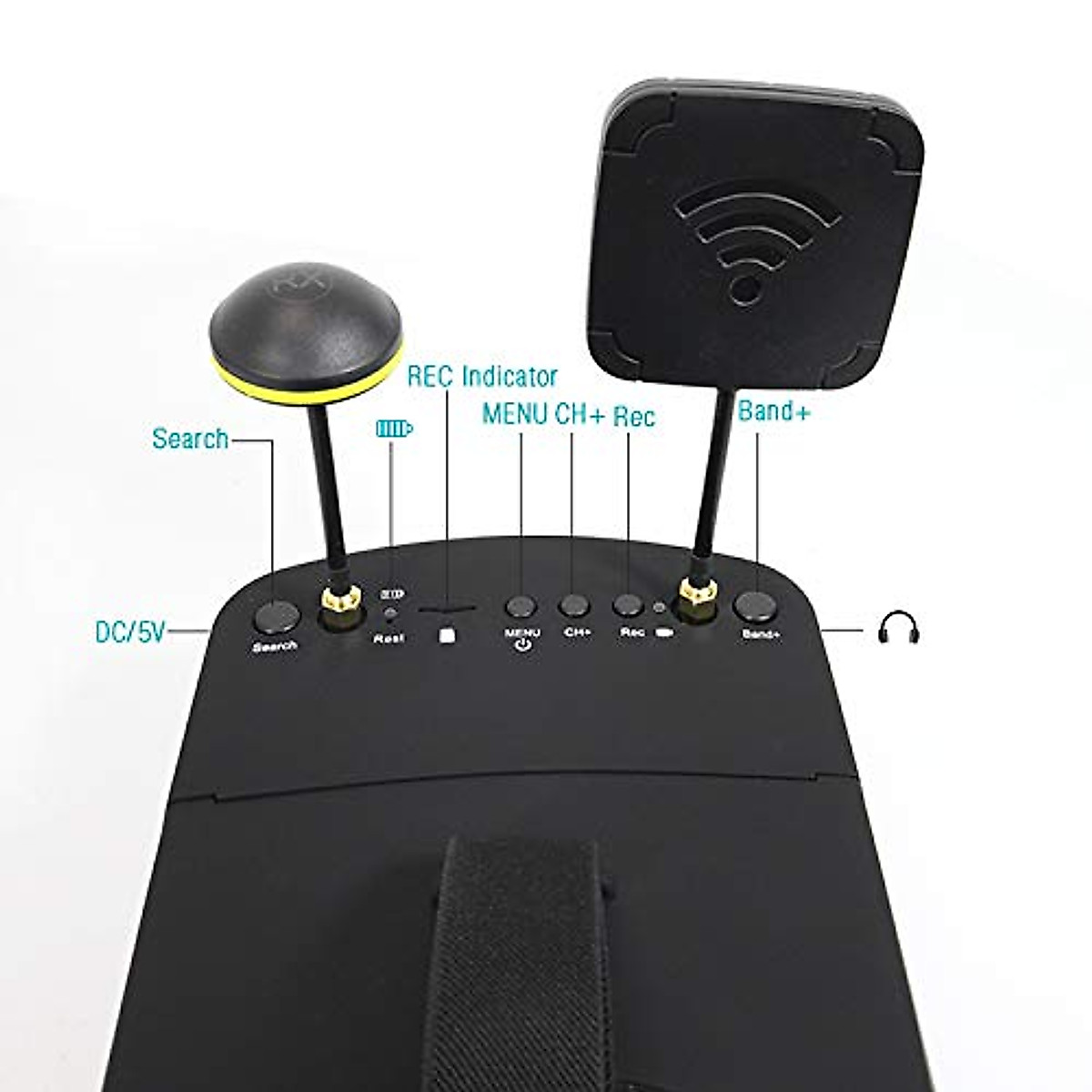 ARRIS EV800 5 Inches 800x480 FPV Goggles Video Glasses 5.8G 40CH Raceband Auto-Searching Build in Battery