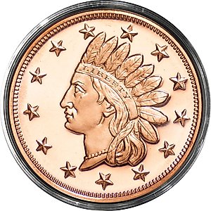 REEDERSONG Penny Design One Ounce Copper Round