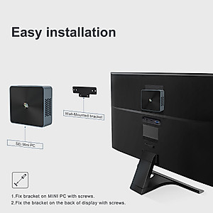 Beelink SEi8 Mini PC 4 Cores 8th Gen Intel i5-8279U(Up to 4.1GHz), Mini Desktop Computer 16GB RAM 500GB NVMe M.2 SSD, Gigabit Ethernet, 4K Dual HDMI, WiFi 5, BT5.0, Support Auto Power On/WOL