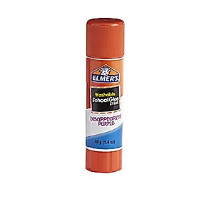 Elmers E579 Jumbo Disappearing Purple School Glue Stick, 1.4 Ounce, 3 Packs of 3 Sticks, 9 Sticks Total