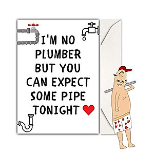 Funny Romantic Joke Card for him or her - Wife, Girlfriend, Boyfriend, Husband or Lover | Naughty Gift - Anniversary , Birthday, Valentine’s Day, Mother's day, Father’s Day | 30th 40th 50th 60th