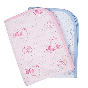 Cartoon Waterproof Changing Pads Breathable Leak-Proof Baby Urine Pad Mat Reusable Mattress Sheet Protector Pad Washable Incontinence Bed Pad for Bed Wetting Cute Bear Toddler Soft Cotton Urine Pad