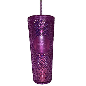 Starbucks Jeweled Purple Taffy 2023 Valentine's Day Tumbler Venti 24 oz