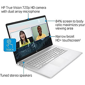HP 2022 17.3" HD+ Business Laptop, AMD Ryzen 5 5625U Processor, 16GB RAM, 512GB PCIe SSD , Fingerprint Reader, 720p HD Camera, Wi-Fi, HDMI, Win 11 Pro, Black, 32GB SnowBell USB Card