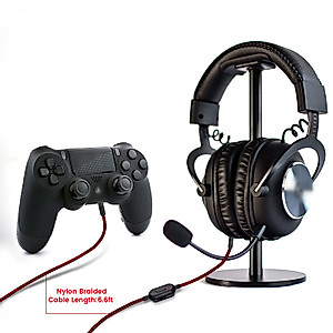 weishan G233 Audio Cable Replacement for Logitech Wired G433 / G Pro/G Pro X Gaming Headsets, Red Detachable Aux Cord Works on Xbox One PS4 PS5 PC, 6.6ft