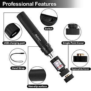 Cowjag Laser Pointer High Power, Long Range 10,000 ft Red Powerful Handheld Flashlight with Adjustable Focus, Red Laser Pointer for Night Astronomy Outdoor and Hiking(Red Light)