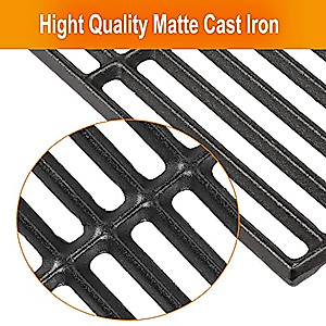 Hisencn 17 inch Grill Cooking Grates for Homedepot Nexgrill 720-0896 720-0896B 720-0896C 720-0896CP 720-0896E, Cast Iron Grate Grill Grid Replacement Parts for Nexgrill 720-0898 720-0898A - 3 Pack