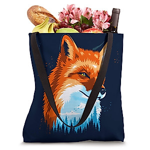 Fox forest face Tote Bag