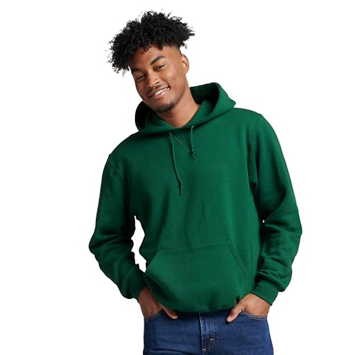 Russell Athletic Men's Dri Power Hooded Pullover Sweatshirt, Dark Green, 3X-Large