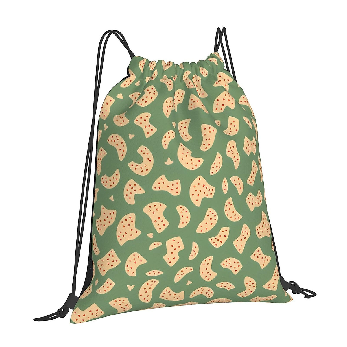 Animal Form Print Pattern Drawstring Backpack For Men And Women'S Sports And Fitness Bag, Large Size, Zippered Pocket, Lightweight, Foldable And Portable For Travel