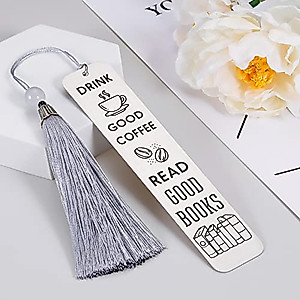 Book Lovers Gifts Bookmark for Women Men Coffee & Books Bookmarks for Book Coffee Lovers Women Birthday Retirement Gifts Bookmarks for Coworker Friends Bookworm Reader Gifts for Teacher Daughter