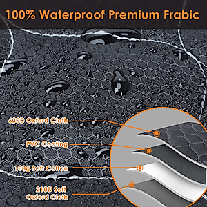 Trunk Cargo Liner for Dogs - Waterproof, Non-Slip Pet Car SUV Seat Cover with Bumper Flap Protector Washable Dog Accessories for SUV Trunk Sedans Vans, Universal Fit (90" L x 55" W)