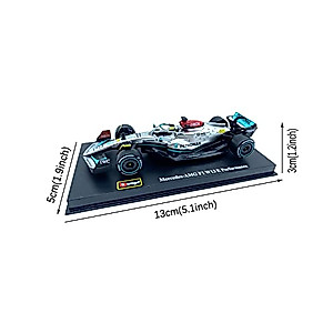 HTLNUZD Bburago 1:43 F1Mercedes AMGW13 #44 Lewis Hamilton 1/43 Racing Car W13 #44 Super Formula One Alloy Luxury Die Cast Collection Vehicles Model (Hardcover W13#44)