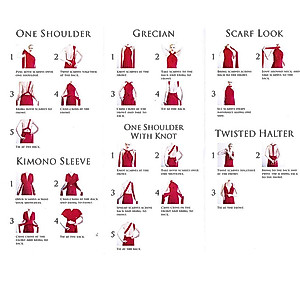 Women Evening Long Dress Convertible Multi Way Wrap Wedding Bridesmaid Dresses Party Pageant Cocktail Ball Prom Gown Summer Beach Maxi Sundress Lady Transformer Bandage Dress Hot Pink XL