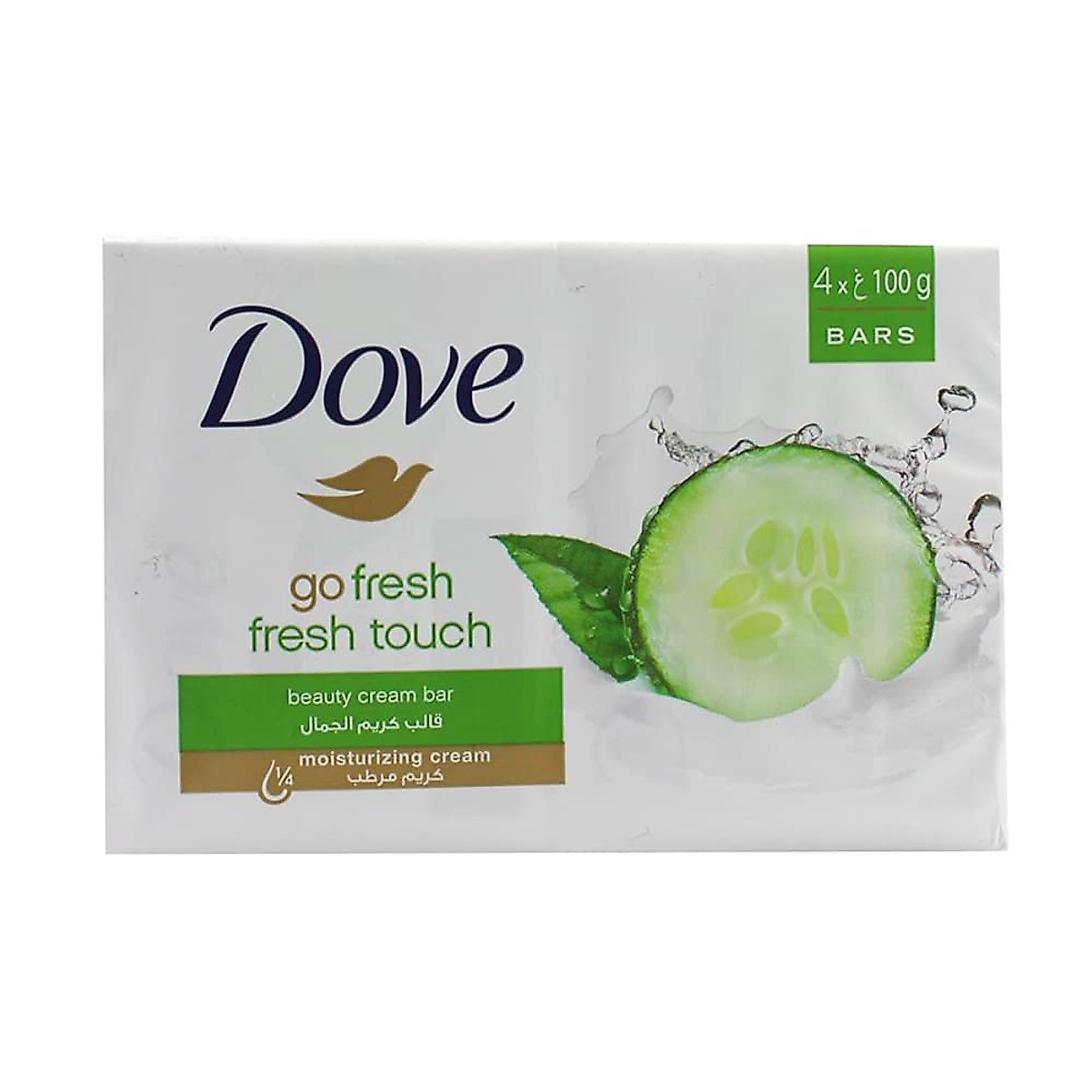 Dove Go Fresh Fresh Touch With Cucumber & Green Tea Scent By Dove for Unisex - 4 X 3.5 Oz Bar Soap, 4count