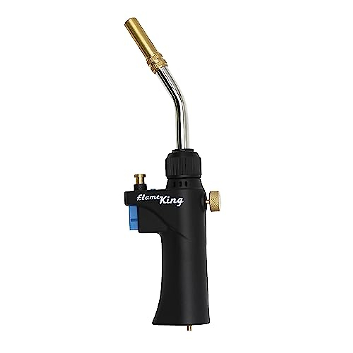 Flame King FK-028CGA High Intensity Propane Torch Head for Soldering, Brazing, Plumbing, Lighting Charcoal/Fire Pits,Compatible with 1LB Cylinders, MAPP, and MAP-PRO