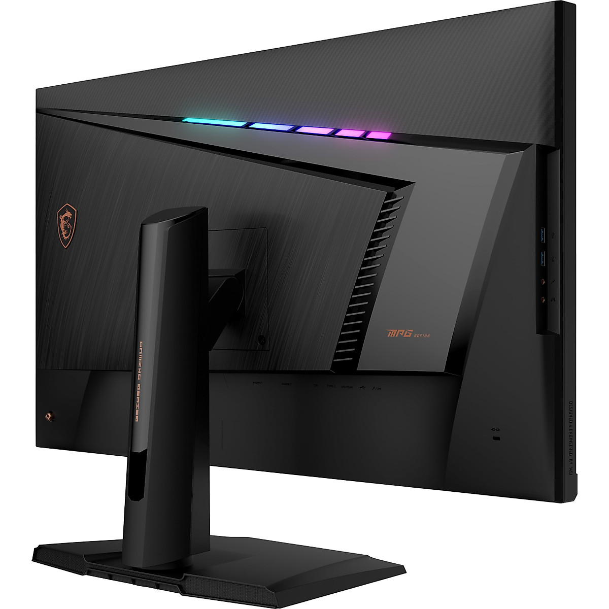 MSI MPG321UR QD 32" Gaming Monitor, 3840 x 2160 (UHD), IPS with Quantum Dot, 1ms, 144Hz, G-Sync Compatible, HDR 600, HDMI, Displayport, USB Type-C, Tilt, Swivel, Height Adjustable, Black