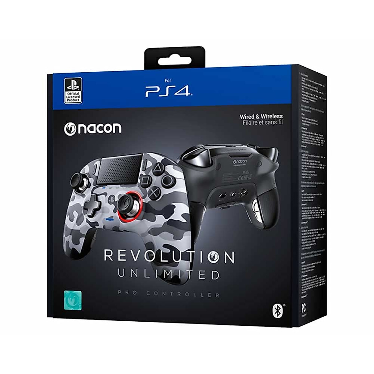 NACON Controller Esports Revolution Unlimited Pro V3 Playstation4 / PC - Wireless/Wired Camo Grey