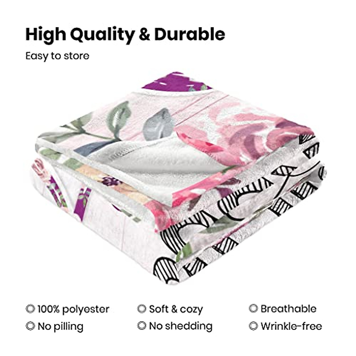 40th Birthday Gifts for Women Blanket 50" x 60", 40th Birthday Blanket for Women Turning 40, Wife Sister Mom Friends 1982 Birthday Gift