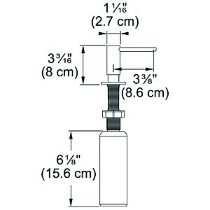 Franke Black Dispenser for Liquids Atlas Stainless steel-112.0625.484