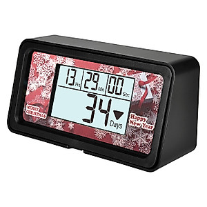 Runleader Digital 9999 Days Events Timer,Countdown Tracking,Stopwatch Record,Calendar&Clock Display,Data Resettable for Vocation Retirement Meeting Anniversary Graduation Wedding Premiere.