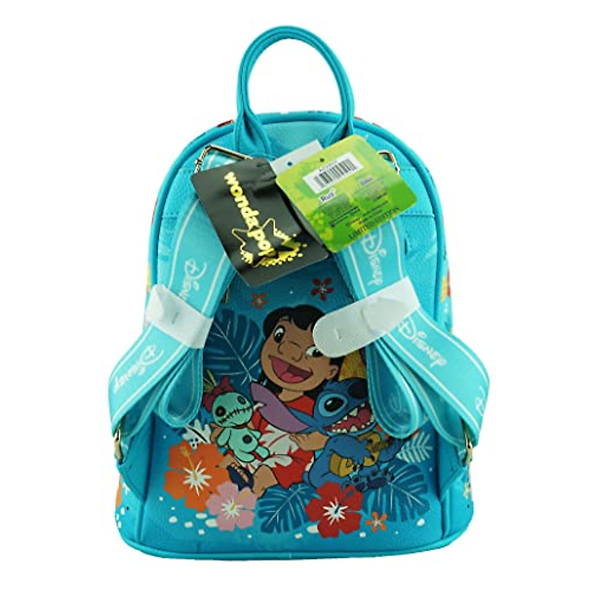 Wondapop Disney Lilo & Stitch 11" Vegan Leather Fashion Mini Backpack