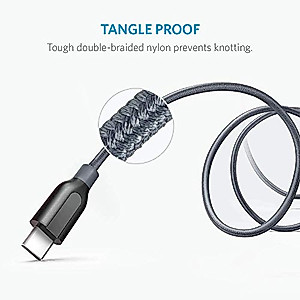 Anker USB C Cable, PowerLine+ USB-C to USB 3.0 cable (3ft), High Durability, for Samsung Galaxy Note 8, S8, S8+, S9, S10, Sony XZ, LG V20 G5 G6, HTC 10, Xiaomi 5 and More. Laptop