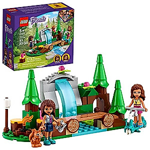 LEGO Friends Forest Waterfall Camping Adventure Set, Building Toys with Andrea and Olivia Mini-Dolls, Toys for 5 Plus Year Old Kids, Girls & Boys, Makes a Great Activity for Kids, 41677
