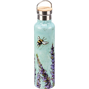 Primitives by Kathy Bees and Lavender 25-Ounce Insulated Stainless Steel Bottle