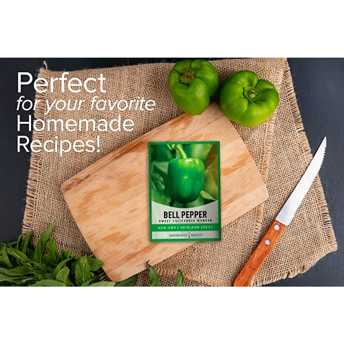 California Wonder Bell Seeds for Planting Garden Heirloom Non-GMO Seed Packet with Growing and Harvesting Peppers Instructions for Starting Indoors for Outdoor Vegetable Garden by Gardeners Basics