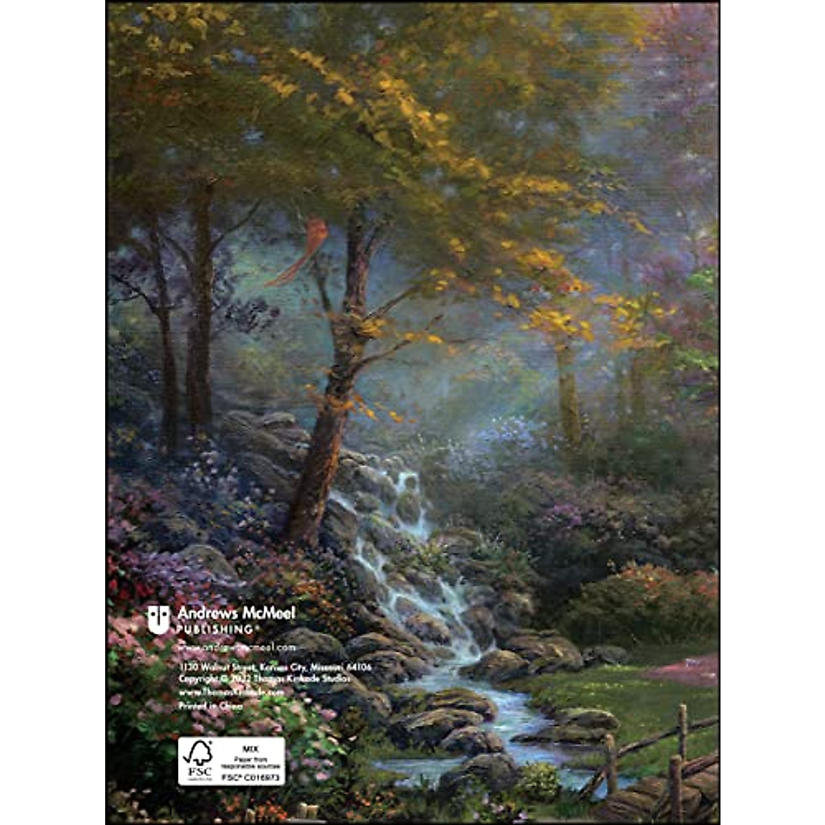 Thomas Kinkade Studios 12-Month 2023 Monthly/Weekly Engagement Calendar with Scr