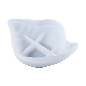1pc Conch Plate Mold Resin Molds Tray Molds for Resin Silicone Molds for Resin Silicone Jar Mold Resin Trinket Container Mold Silicone Shell Tray Professional DIY Mold Crafts Mold