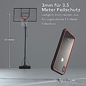 RhinoShield Ultra Protective Bumper Case Compatible with [iPhone Xs/X] | CrashGuard NX - Military Grade Drop Protection Against Full Impact, Slim, Scratch Resistant - Black