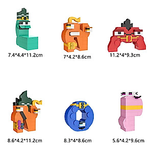 DullyDula Alphabet Series of Variations Building Bricks-Magnetic Blocks-Building Toys-Building Kit Blocks Bear Lovers/Birthday Gifts, Patchwork Toy Gifts for Ages 6 + / Adult Collector (697 Pieces)