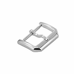 Ewatchparts 18MM TANG BUCKLE TONGUE TYPE FOR IWC WATCH PILOT PORTUGUESE TOP GUN POLISH