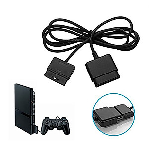 tesha 2PACK PS2 Controller Extension Cable Cord 6ft/1.8m Controller Extension for Sony PlayStation 2 PS2 Game Console
