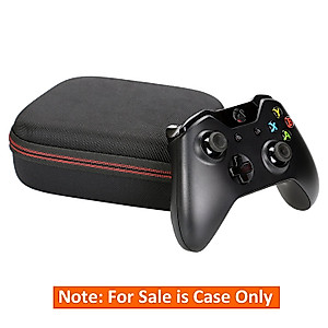 LTGEM EVA Hard Case for Xbox Series X/Xbox Series S/ Xbox One/Xbox One S/Xbox One X Controller, Mesh Pocket Fits Plug & Cables - Travel Carrying Portable Storage Bag