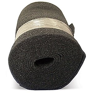 Duraflow Filtration FSR22525 Air Filter Foam Roll Media, 24" x 25' x 1/4", Dark Gray