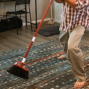 Gatuida 2pcs Mop Head Push Broom Handle Threaded Tip Replacement Plastic Thread Tip Threaded Handle Tips Handle Tips for Extension Poles Handle Threaded End Pole Adapter for Broom