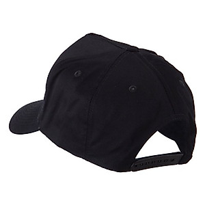 e4Hats.com Retired Military Large Embroidered Patch Cap - Black Army OSFM