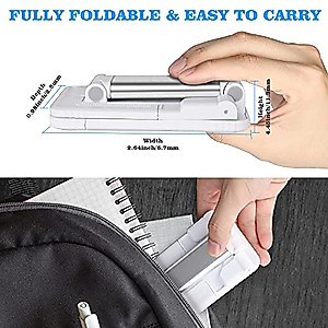 VICIALL Cell Phone Stand, Angle Height Adjustable Cell Phone Stand - for Desk, Sturdy Foldable Cell Phone Holder, Compatible with iPad Mini, Tablet and All Smartphones