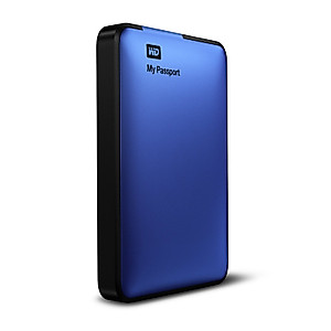 Western Digital My Passport Essential SE 1 TB USB 3.0/2.0 Ultra Portable External Hard Drive (Metallic Blue)