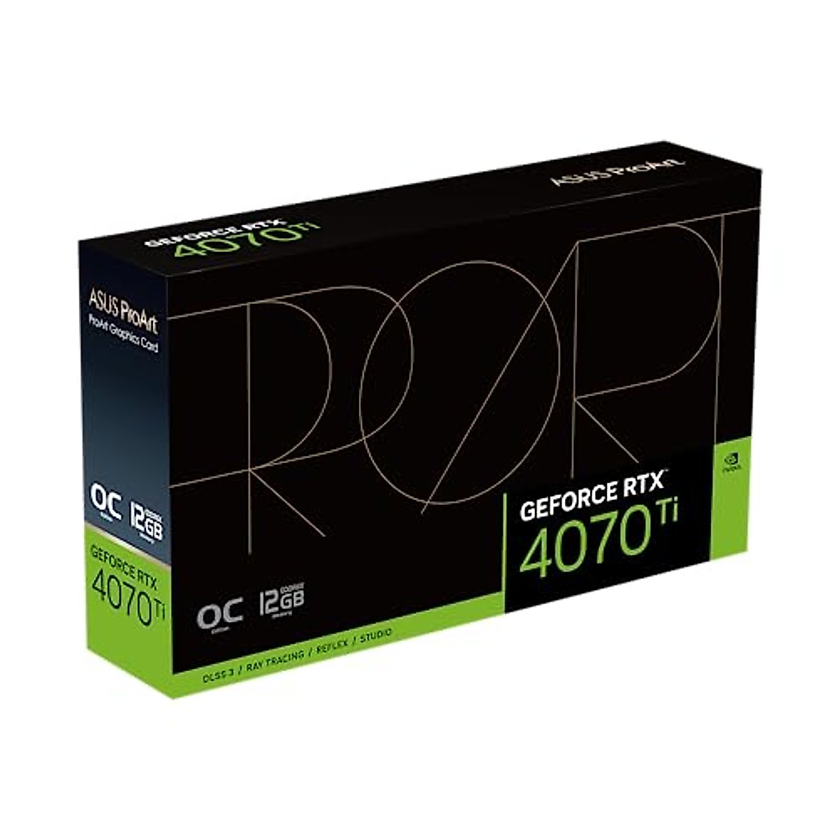 ASUS ProArt GeForce RTX™ 4070 Ti 12GB OC Edition GDDR6X Graphics Card (PCIe 4.0, 12GB GDDR6X, DLSS 3, HDMI 2.1a, DisplayPort 1.4a)