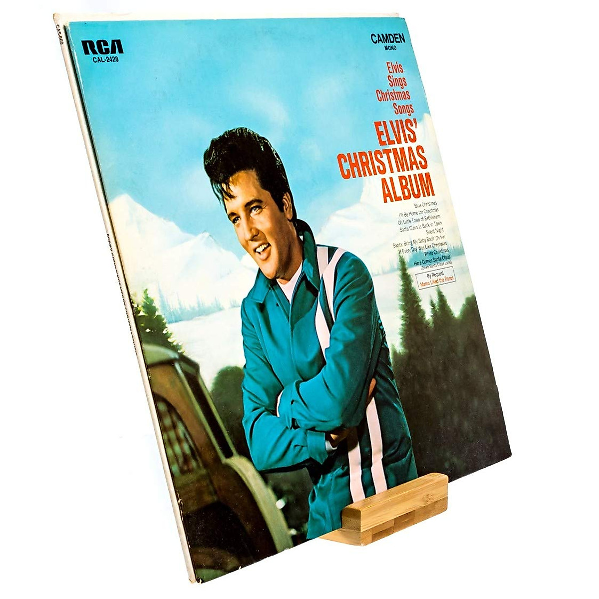 Record-Happy Vinyl Record Holder Stand – Single Album LP Display Perfect to show your Now Playing 12 inch, 7inch Records or CD’s Eco-friendly Bamboo will tastefully exhibit your collection